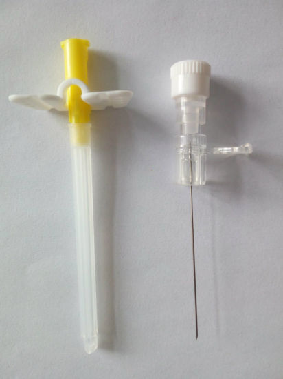 Disposable Medical Sterile IV Cannula Intravenous Catheter with Wing 24G